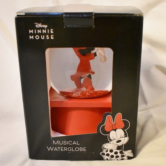 Disney | Accents | Disney Minnie Mouse Red Musical Water Globe ...